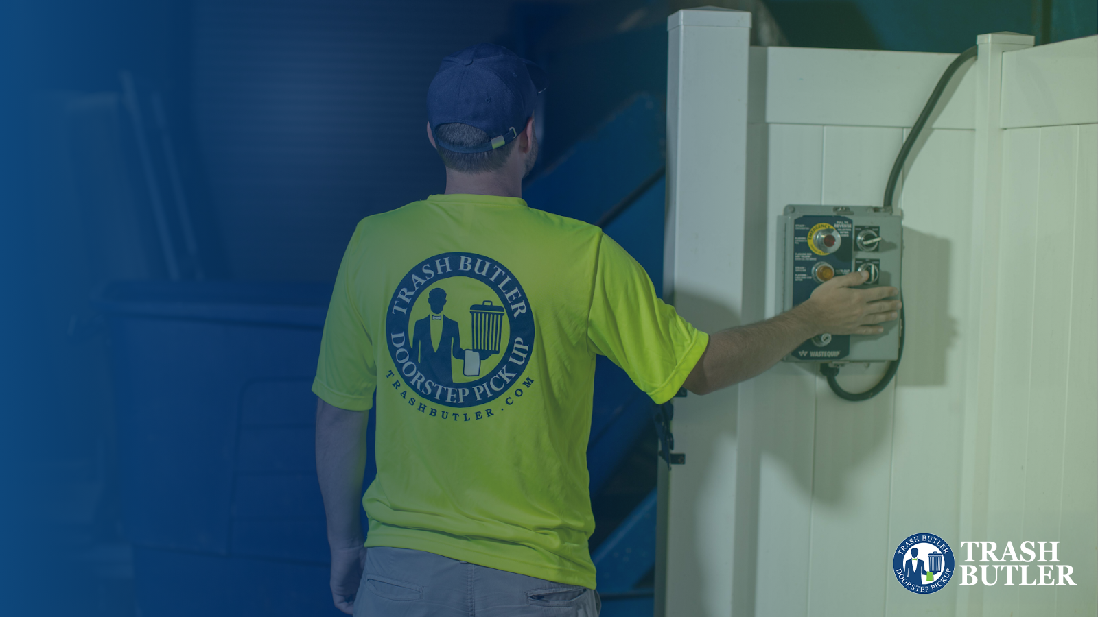 Trash Compactor Cleaning Signs